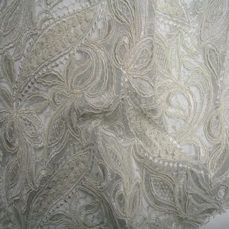 CREATION Glitter Embroidered Mesh Fabric. Lace Netting Material Ideal ...