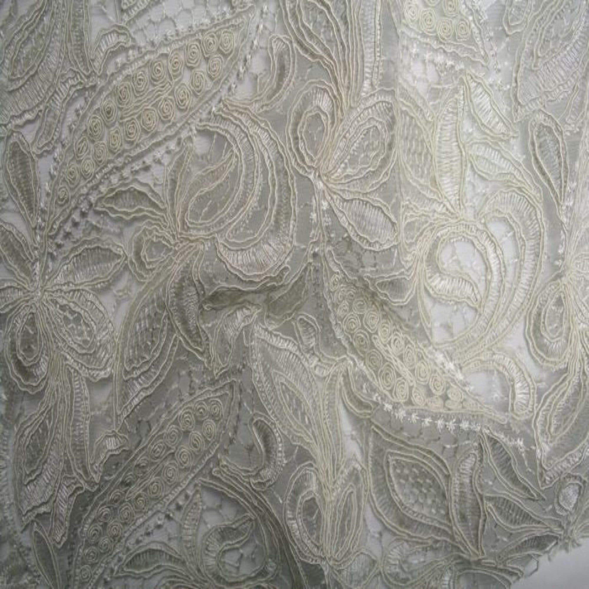 CREATION Glitter Embroidered Mesh Fabric. Lace Netting Material Ideal ...