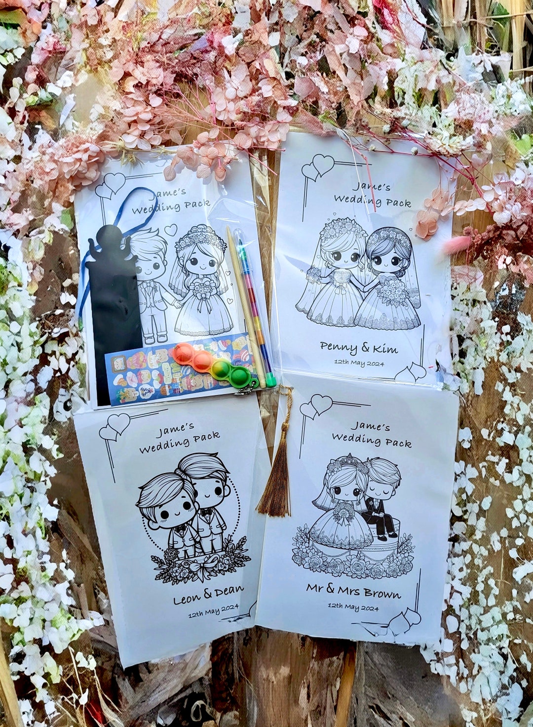 Wedding Activity Pack, A5, A6 Kid Wedding Activity Pack, Wedding ...