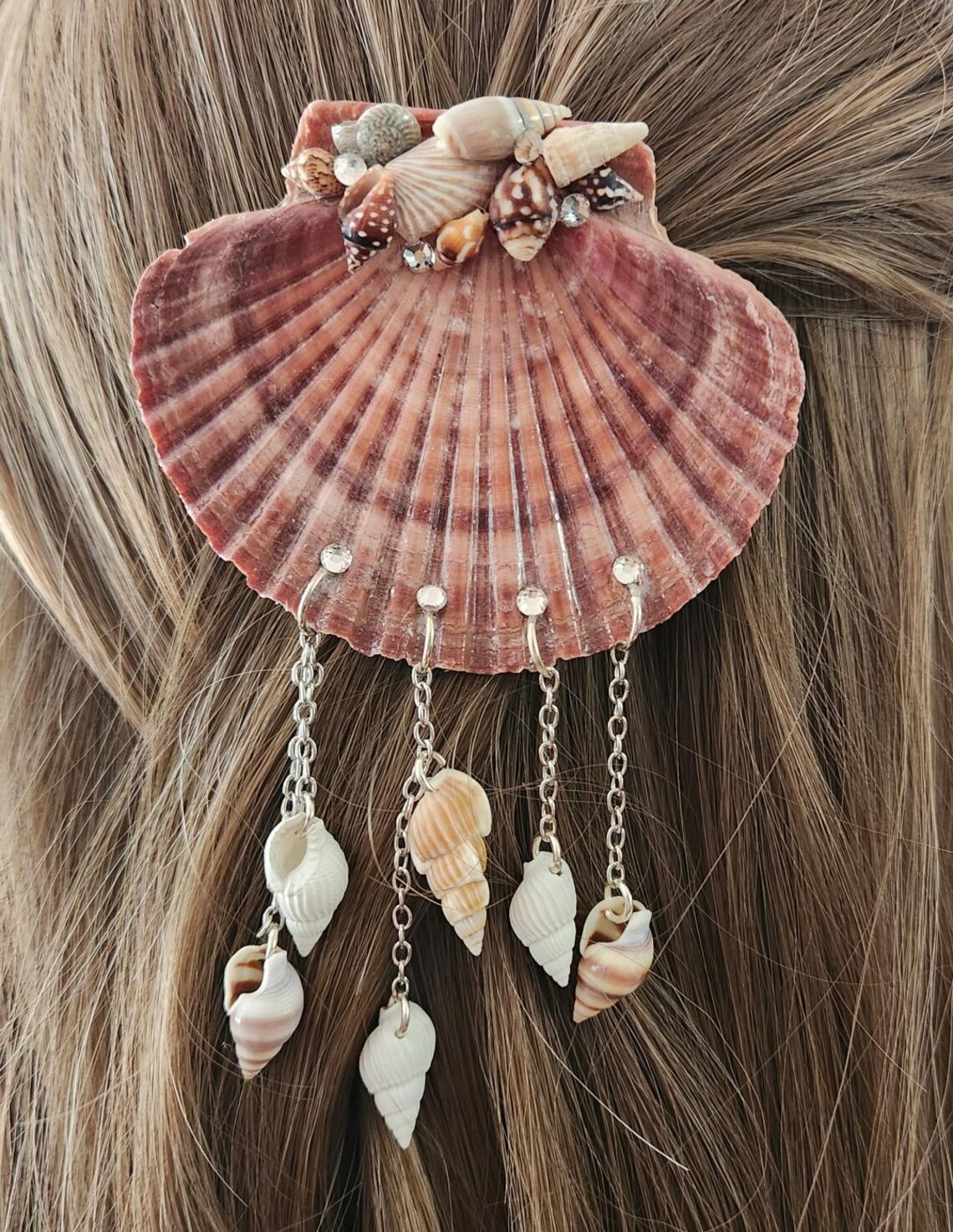 Natural Sea Shells, Hair Clip, Coastal, Beach, Ocean, Gift - Etsy