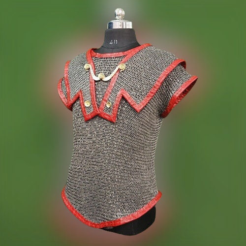 Chainmail Roman Lorica Hamata 6 Mm Round Riveted With Soiled Ring ...