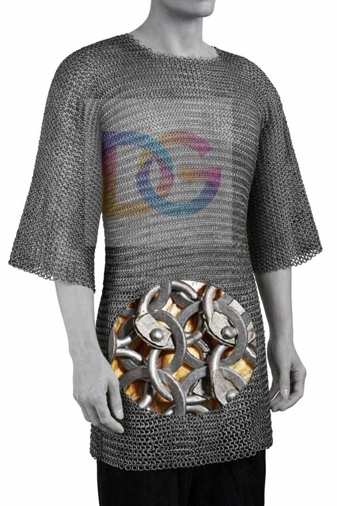 Handmade Medieval Chainmail Shirt 10mm Round Riveted With Flat Washer ...