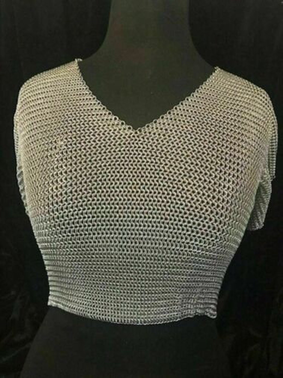 Medieval Chainmail Crop Top Medieval Role Play Fantasy Chainmail Crop Halter Bra Top Nice Free