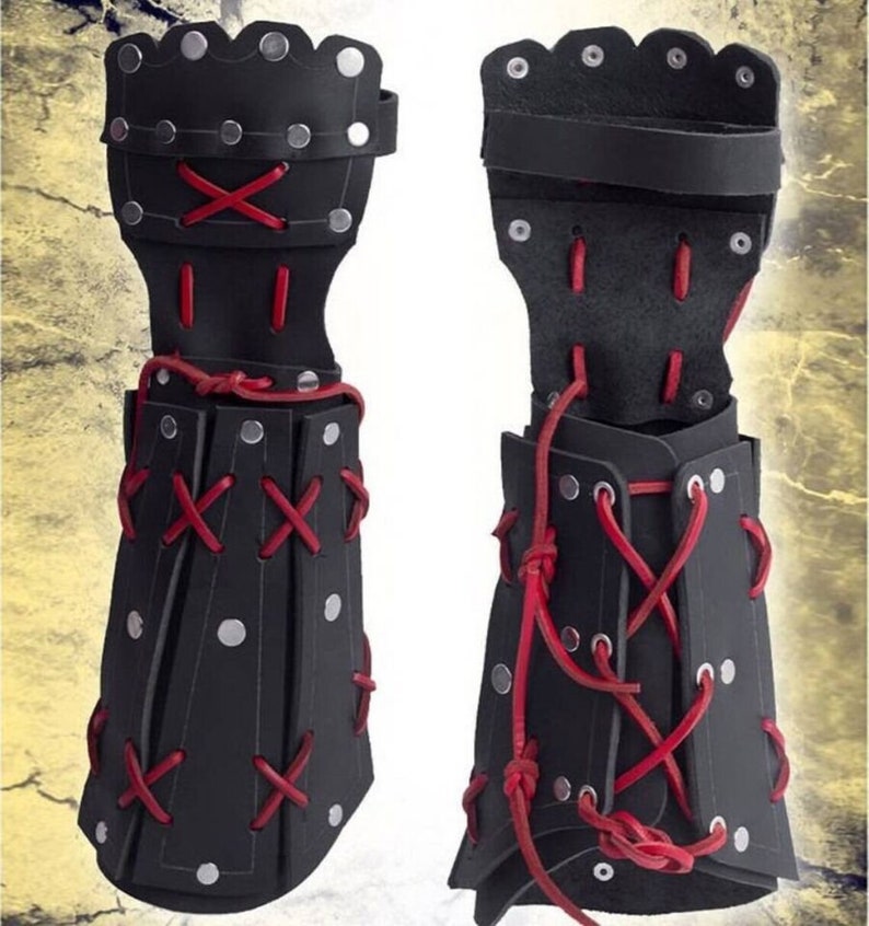 Medieval Samurai Arm Armor Bracer Long Gloves Men Viking - Etsy