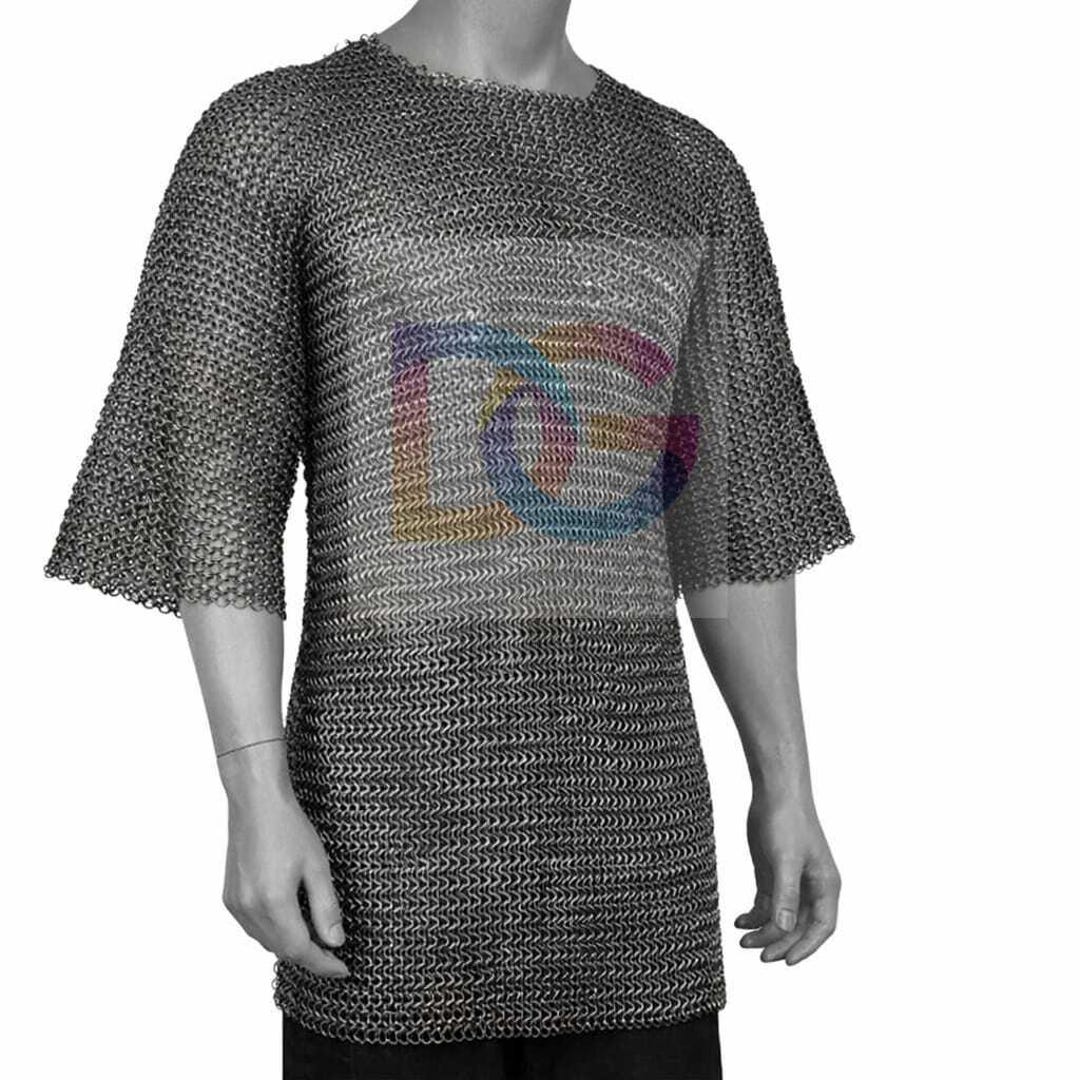 Handmade Medieval Chainmail Shirt | Flat Riveted & Washer Chain Mail ...