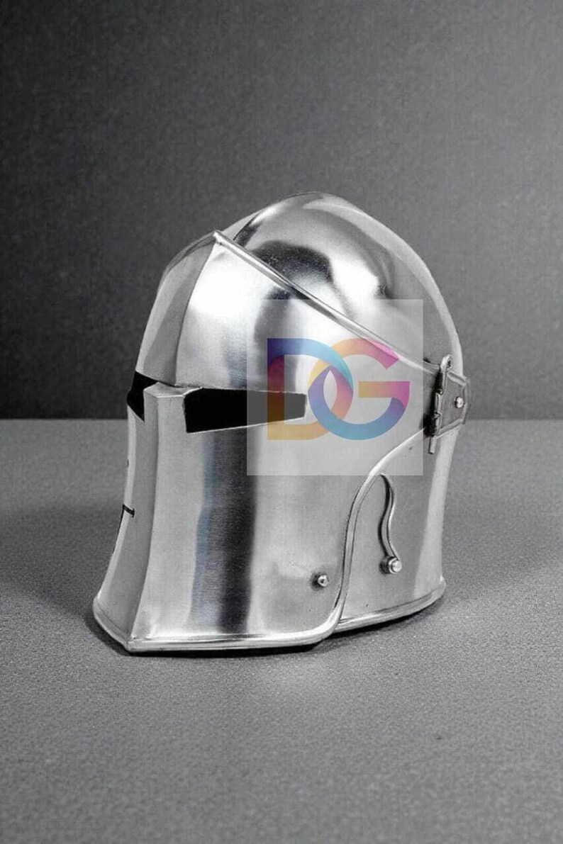 Handmade Medieval Roman Barbuta Helmet | Knight Armor Mild Steel | LARP ...