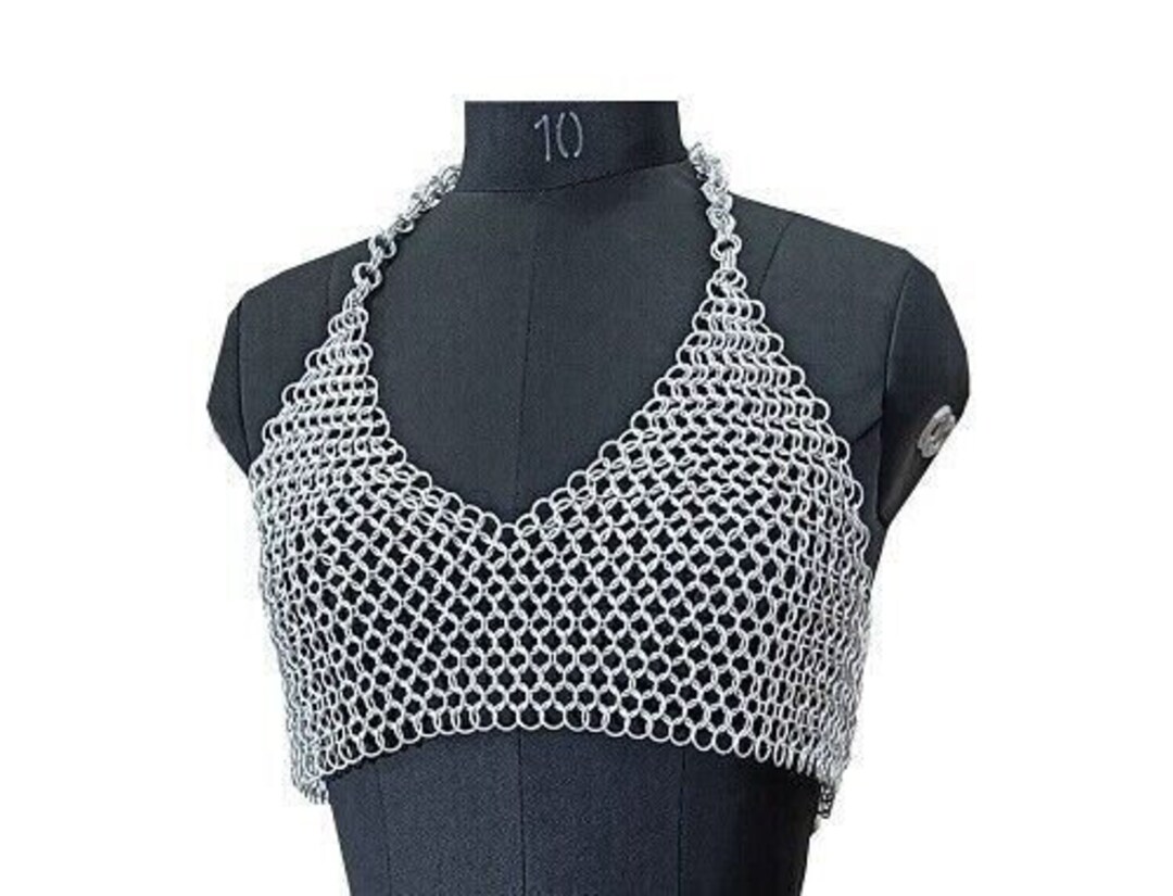 Chainmail Bra Aluminium Bra Designer Butted Bra 10 Mm 16 G Etsy