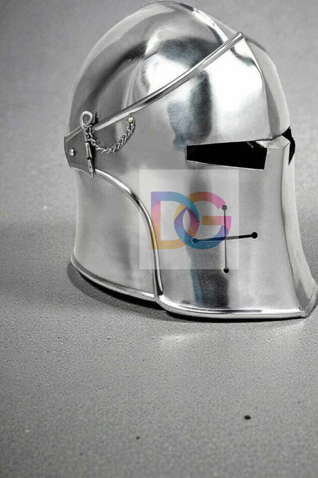 Handmade Medieval Roman Barbuta Helmet | Knight Armor Mild Steel | LARP ...