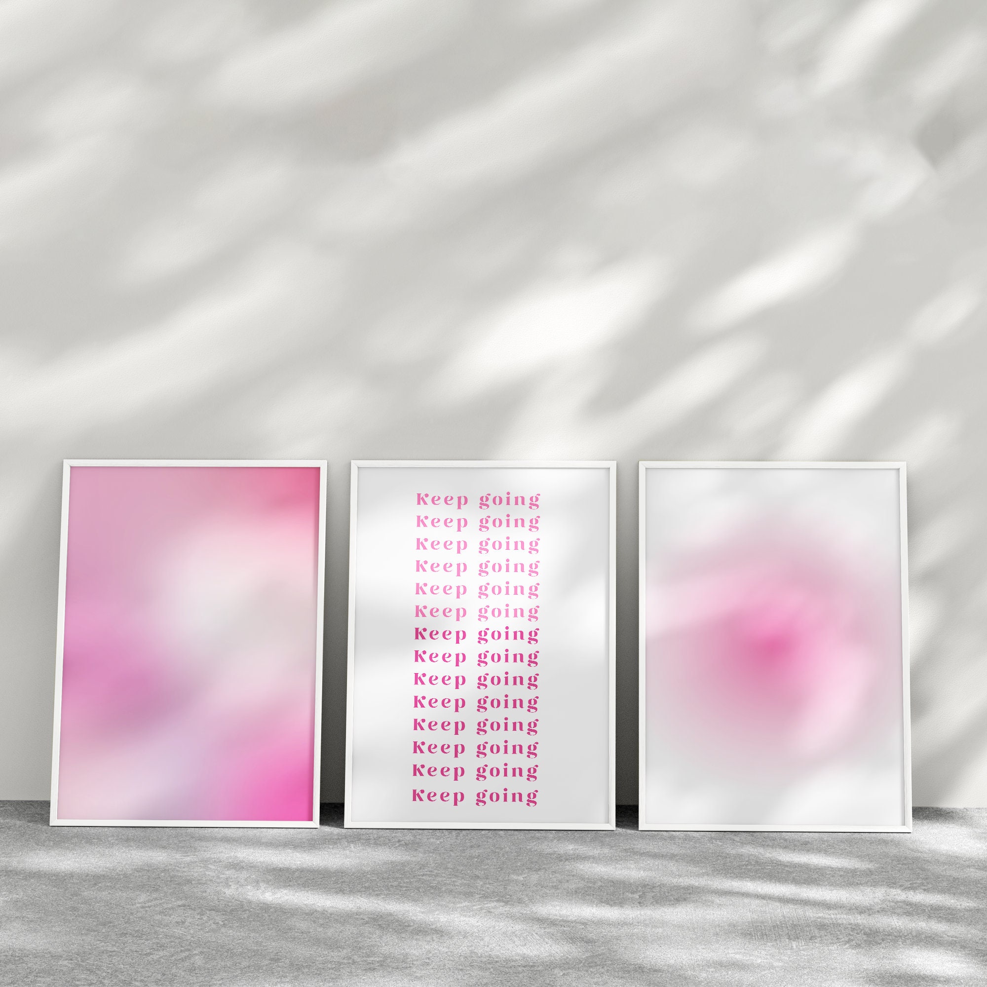 Pink Aura Poster Retro Aura Poster Spiritual Wall Art Pink - Etsy