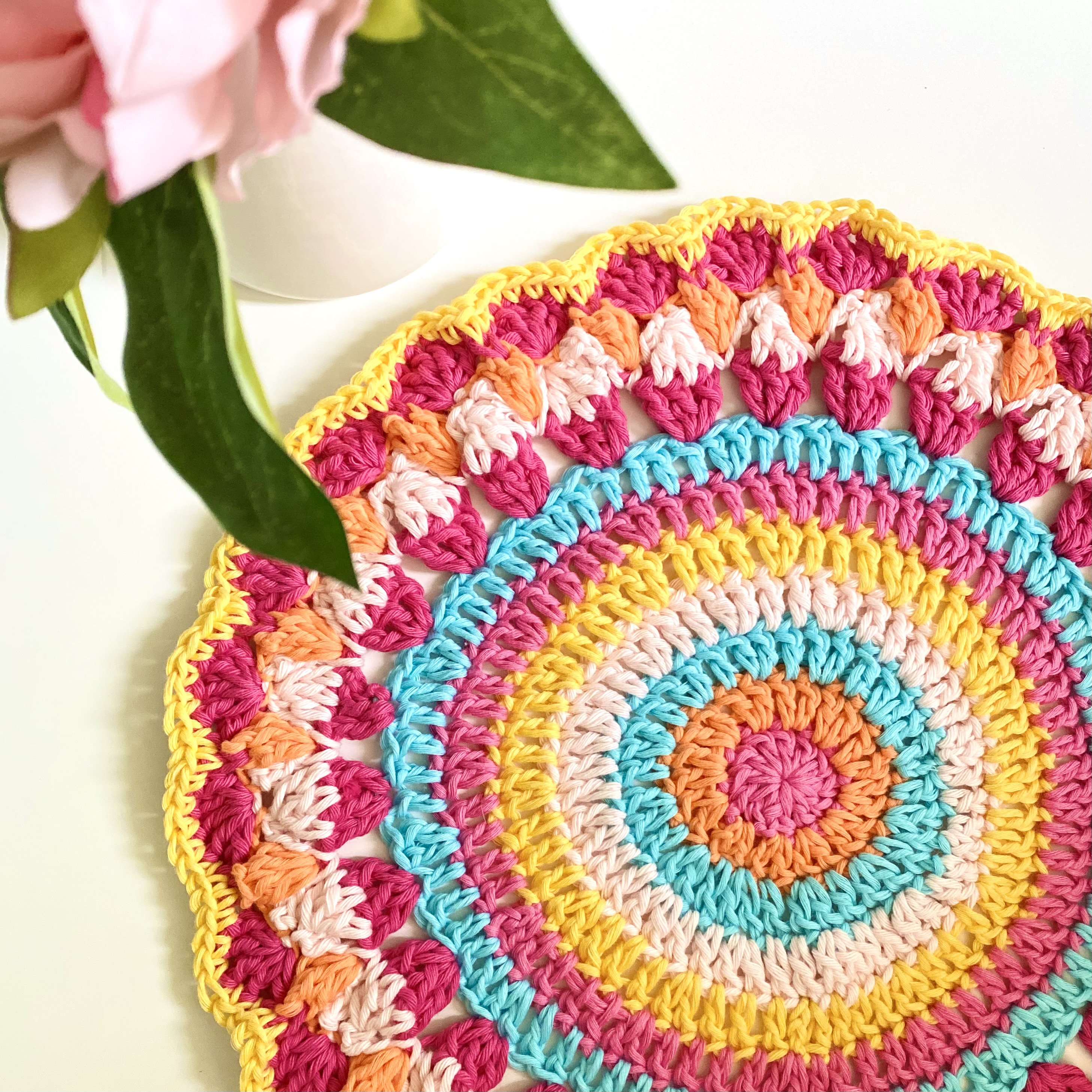 Mandala Crochet Pattern Crochet Mandala Mandala Coaster Crochet Coaster ...