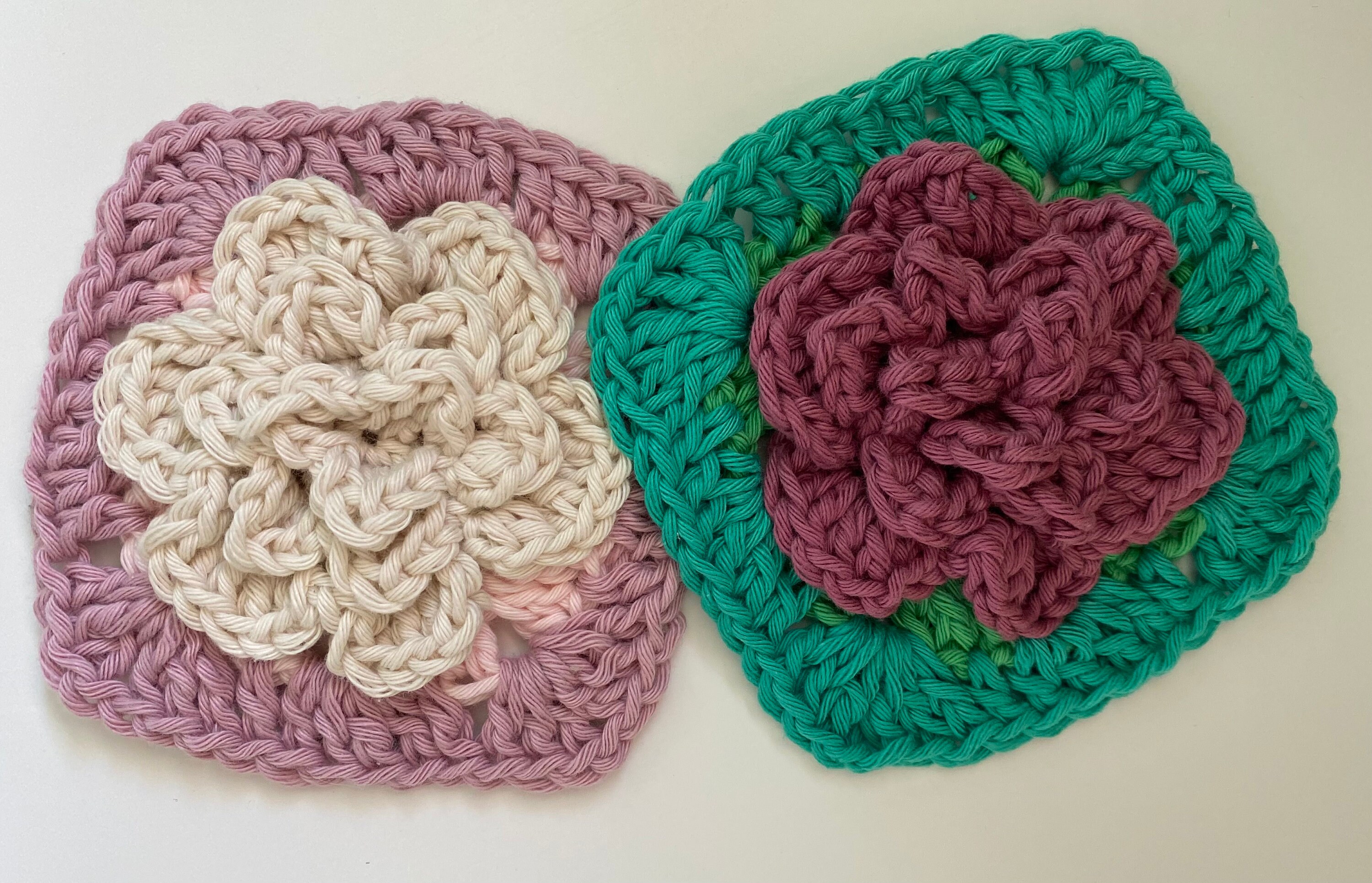 Crochet Rose Flower Pattern - Flower Granny Square - Rose Pattern ...