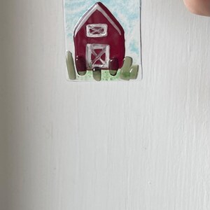Fused Glass Barn Scene - Etsy