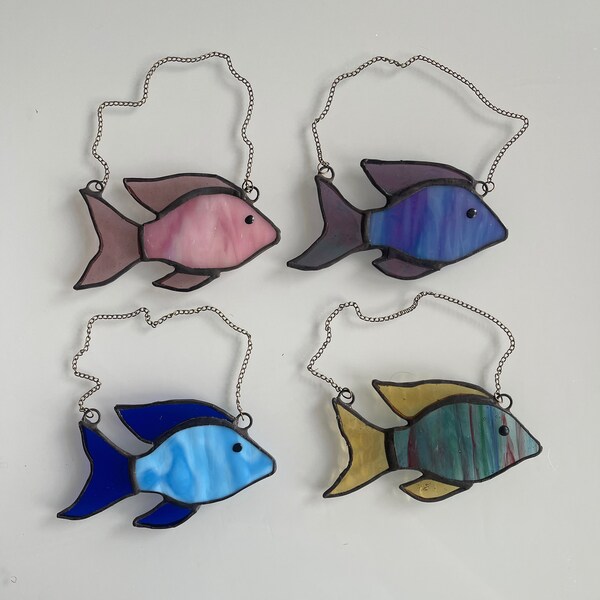 Stained Glass Fish - Etsy