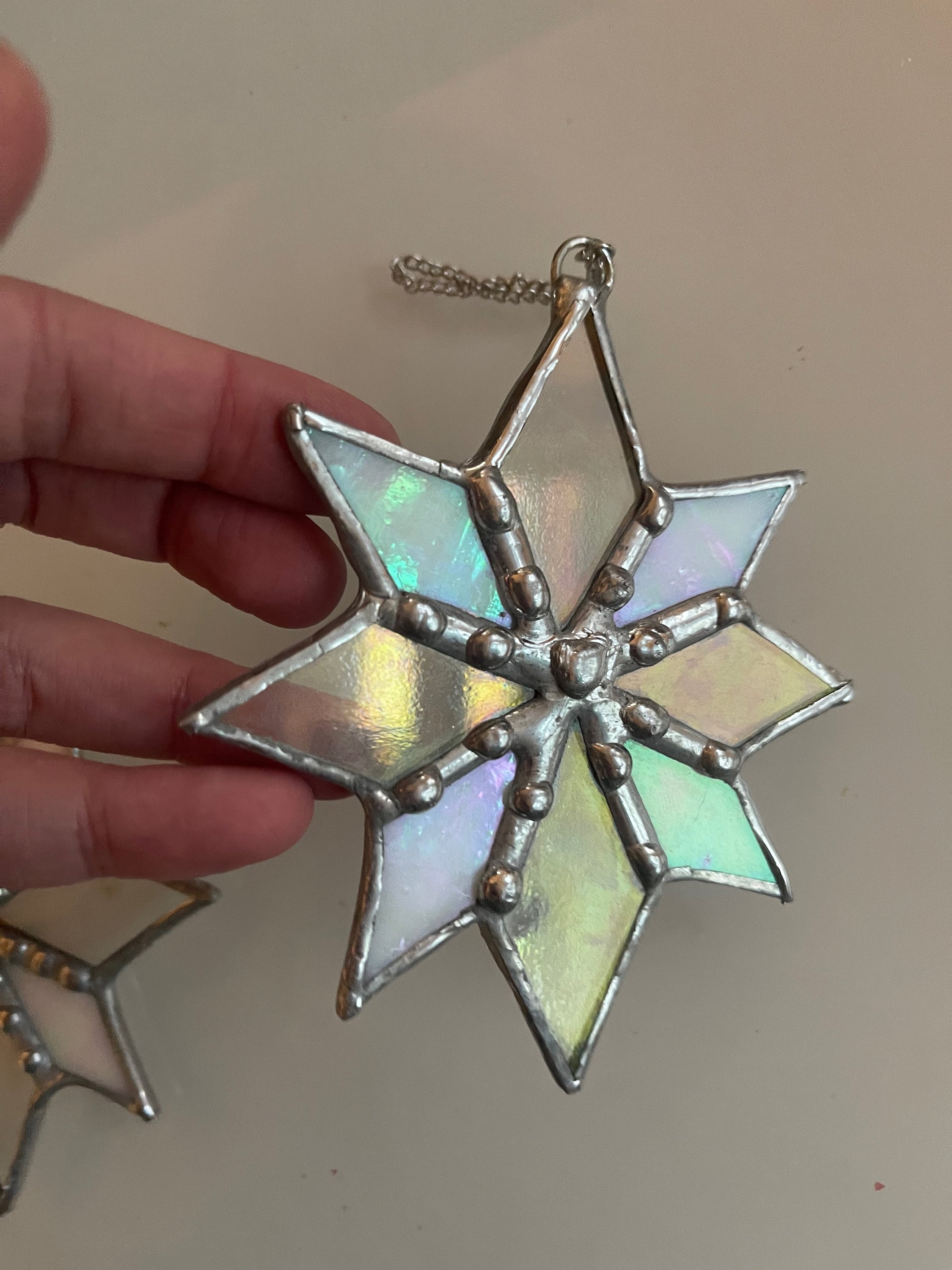 Snowflake Stained Glass - Etsy