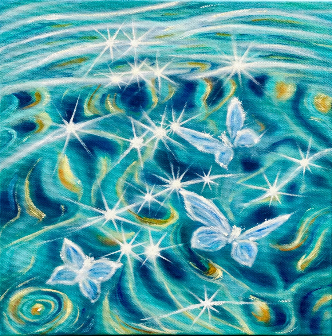Original Oil Painting Seascape “glimmering Reflections “ Ocean View ...