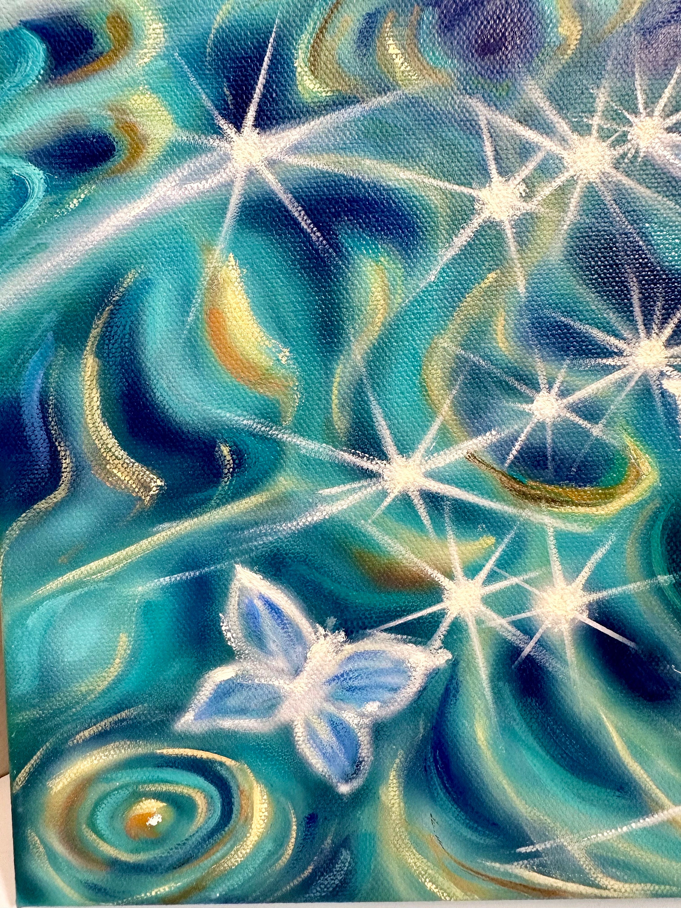 Original Oil Painting Seascape “glimmering Reflections “ Ocean View ...