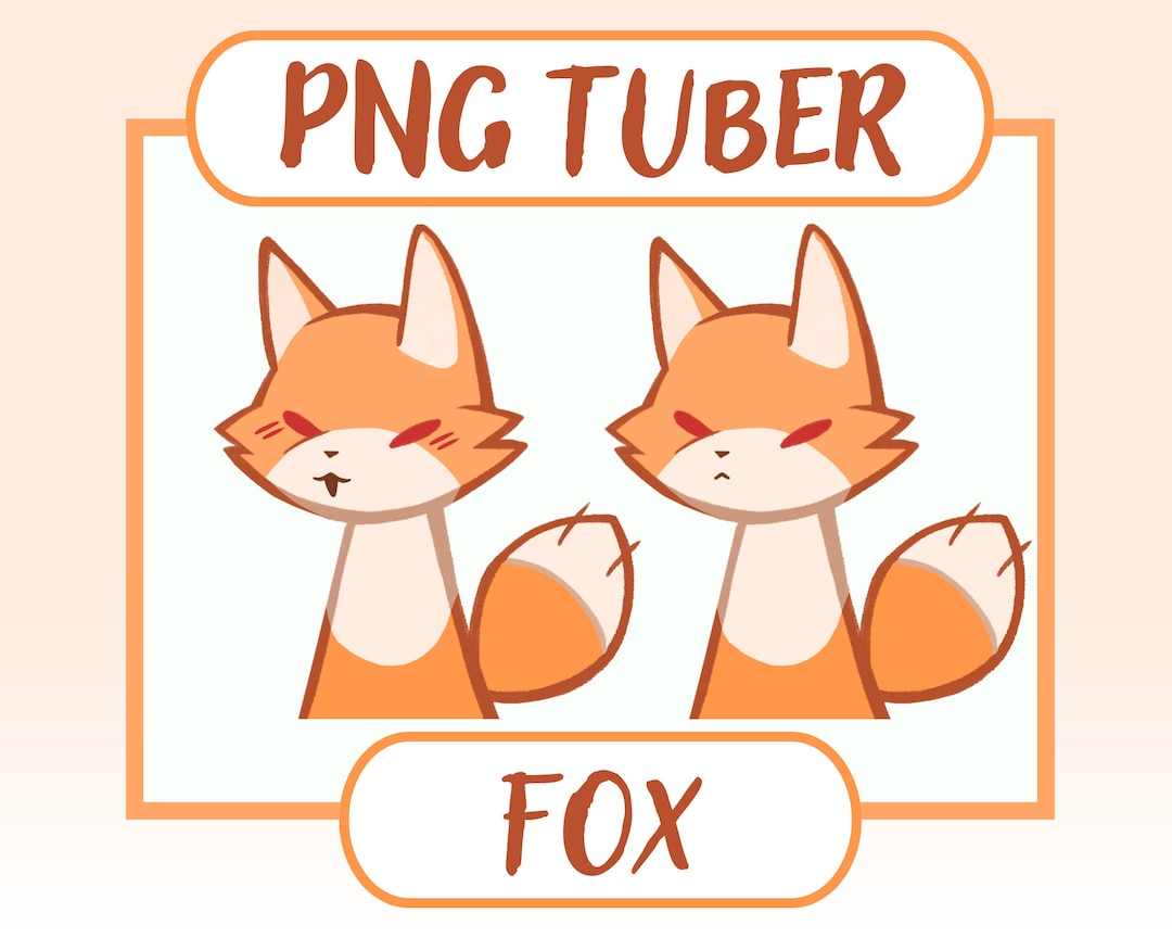 Fox Pngtuber | Cute Vtuber Model | Chibi | Twitch | Youtube | Stream ...