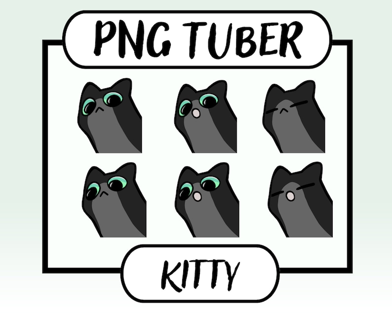 Cat Pngtuber | Cute Vtuber Model | Chibi | Kitty | Twitch | Youtube ...