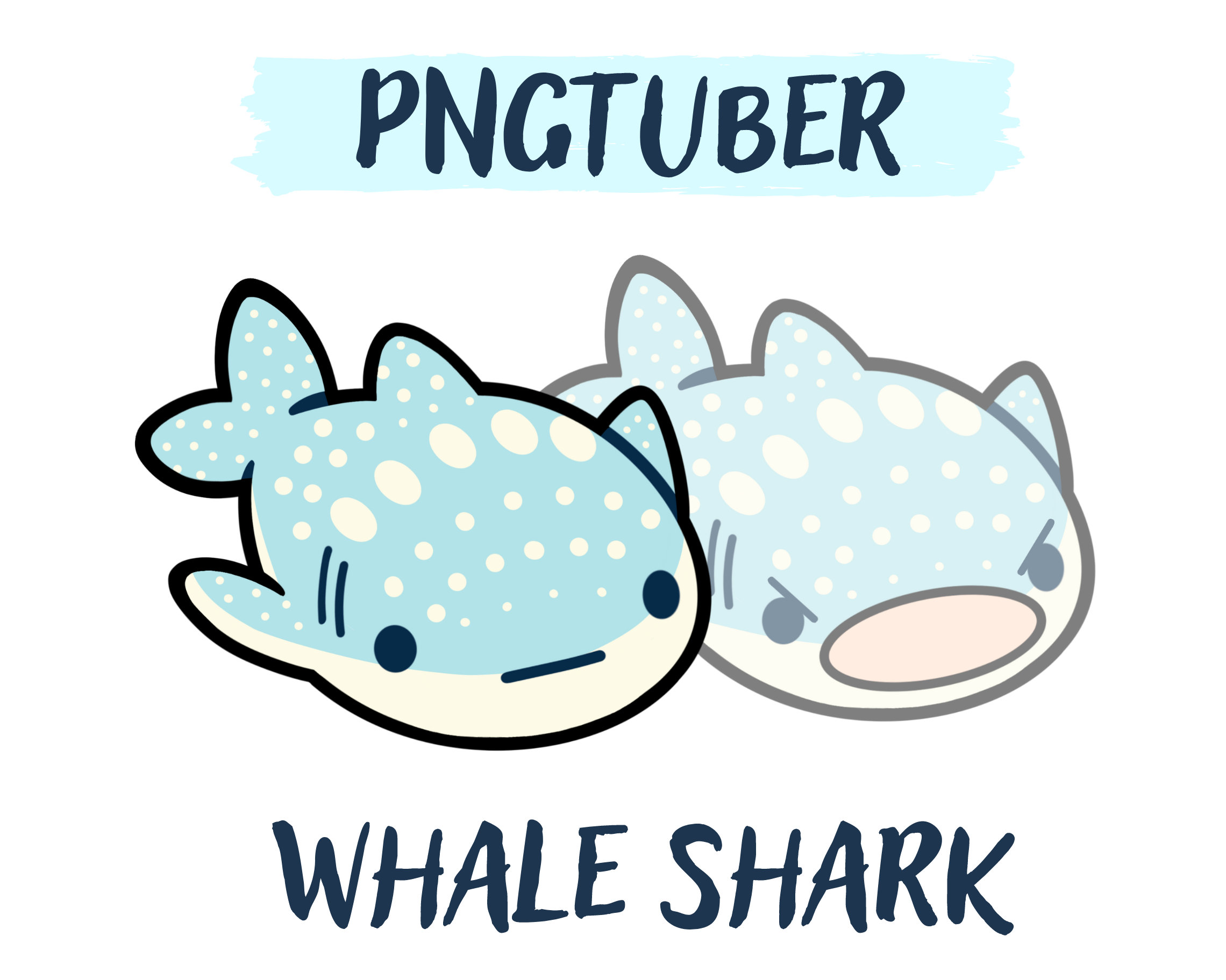 Whale Shark Pngtuber | Shark | Fish | Cute Vtuber Model | Kawaii ...