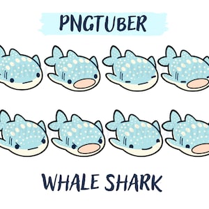 Whale Shark Pngtuber | Shark | Fish | Cute Vtuber Model | Kawaii ...