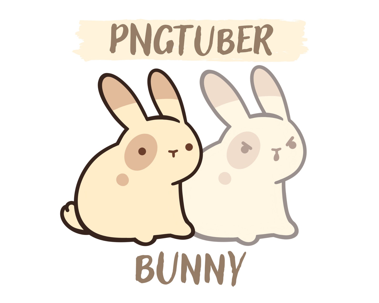Bunny Pngtuber | Cute Vtuber Model | Chibi | Bunny | Rabbit | Twitch ...