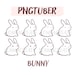 Bunny Pngtuber Pack | Cute Vtuber Model | Chibi | Bunny | Rabbit ...
