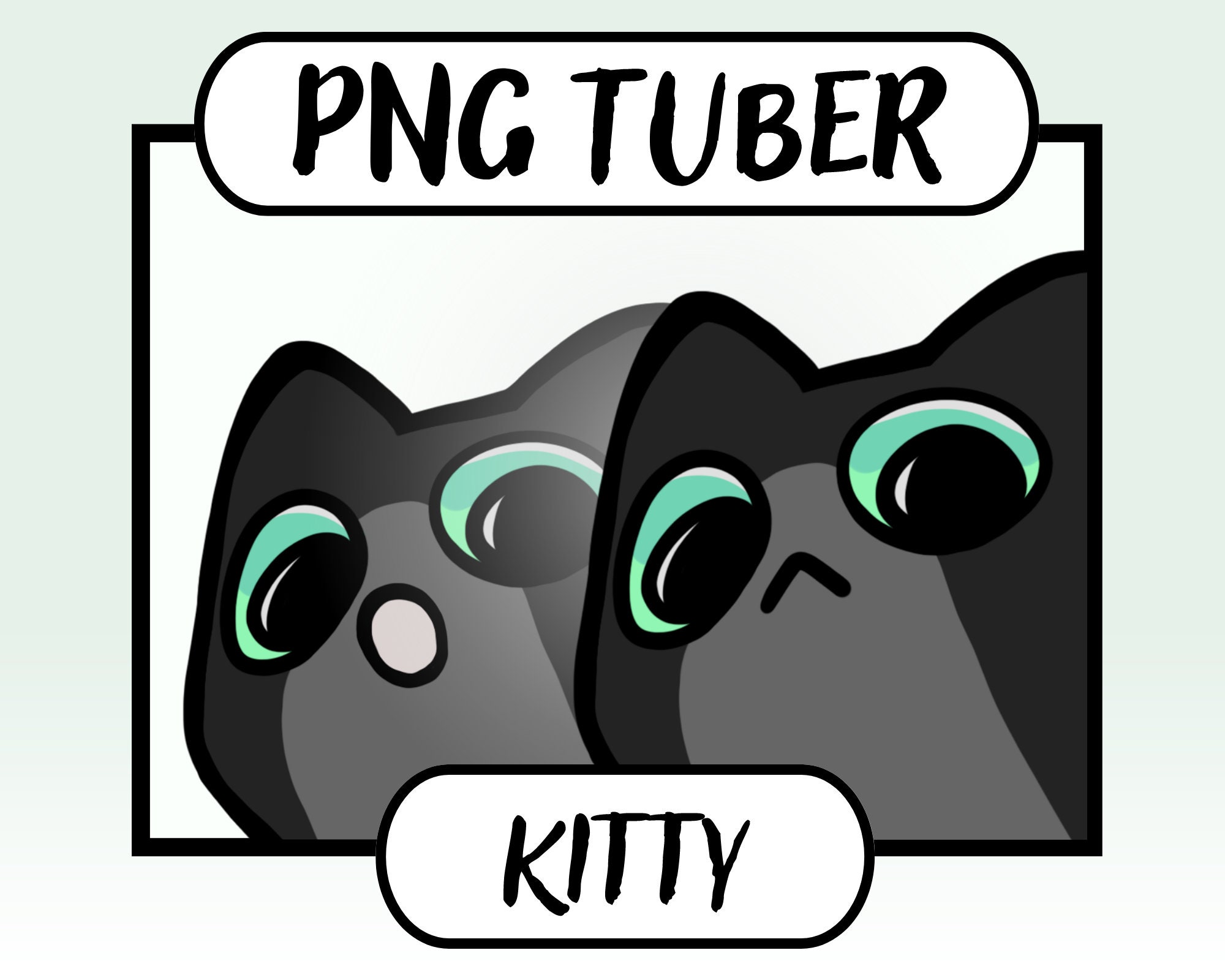 Cat Pngtuber | Cute Vtuber Model | Chibi | Kitty | Twitch | Youtube | Stream PNG Tuber Ready to ...