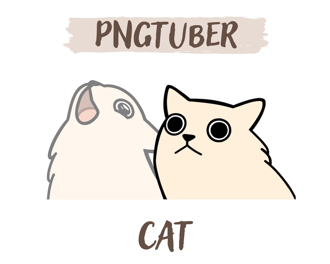 Cat Meme Pngtuber | Cute Vtuber Model | Chibi | Cat | Twitch | Kitty ...