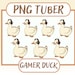 Gamer Duck Pngtuber | Cute Vtuber Model | Chibi | Duck | Twitch ...