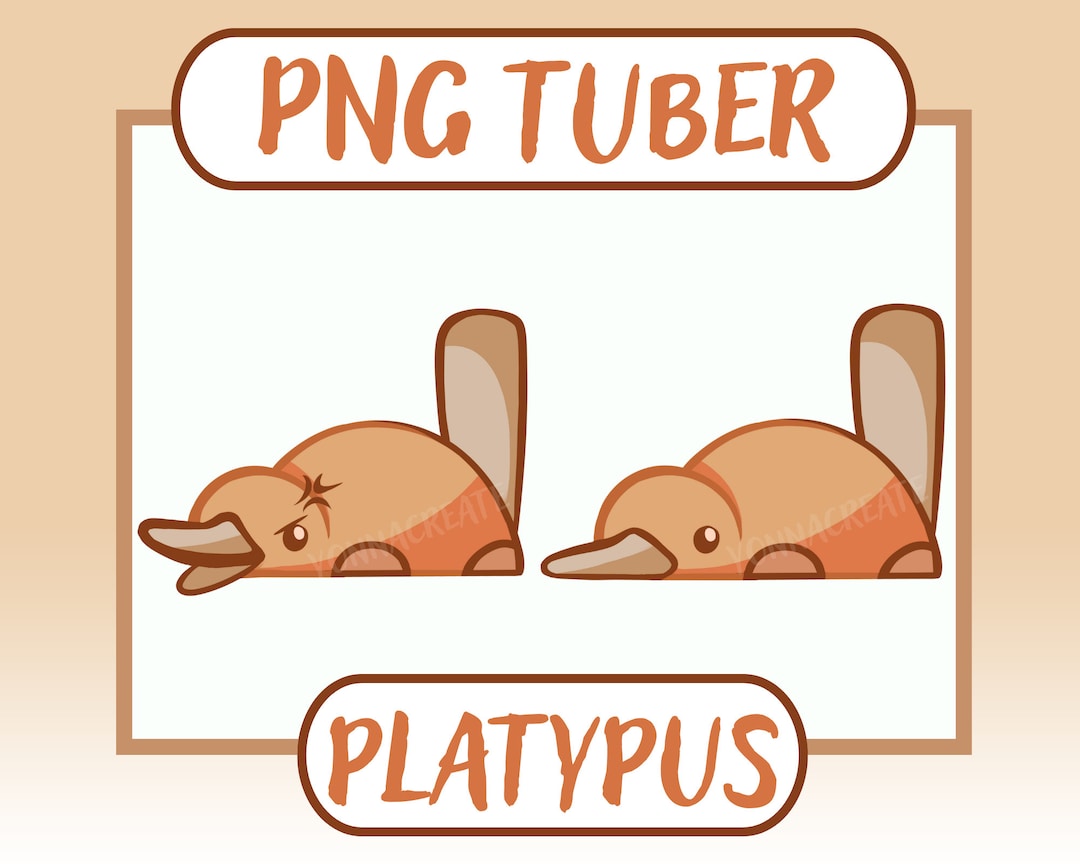 Platypus Pngtuber | Cute Vtuber Model | Chibi | Platypus | Twitch ...
