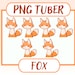 Fox Pngtuber | Cute Vtuber Model | Chibi | Twitch | Youtube | Stream ...