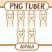 Alpaca Pngtuber | Pngtuber | Cute Vtuber Model | Chibi | Llama | Alpaca ...