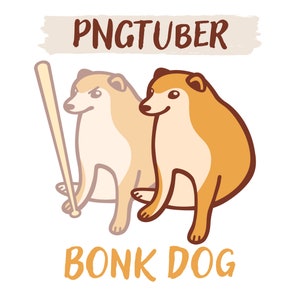 Bonk Dog Pngtuber | Meme Dog | Cute Vtuber Model | Chibi | Doggy ...