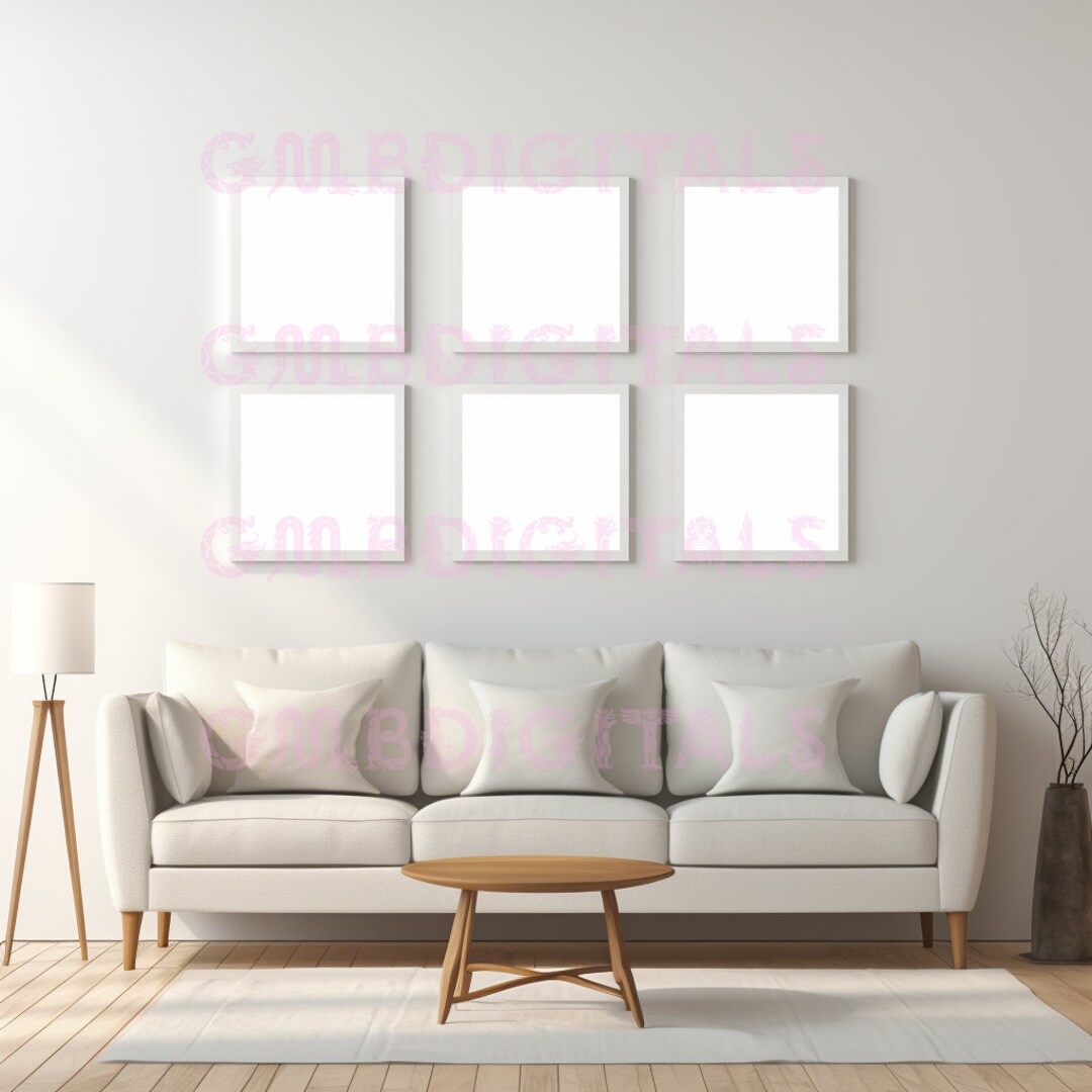 6 Frame Mock Ups Modern Style Living Room Mock up Frame - Etsy