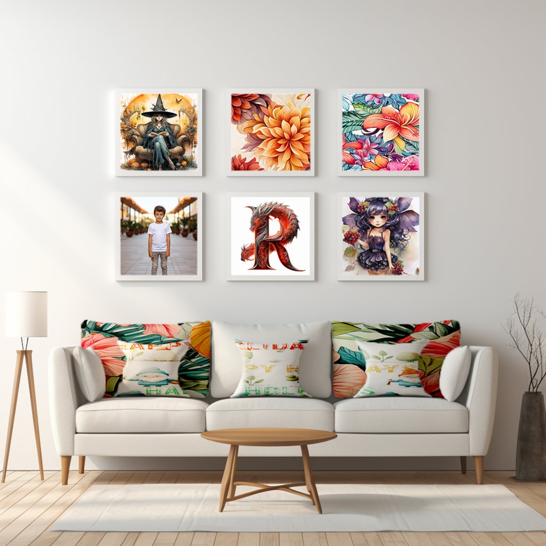 6 Frame Mock Ups Modern Style Living Room Mock up Frame Stylish Photo ...