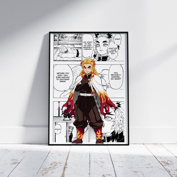 Printable Rengoku Demon Slayer Poster - Etsy