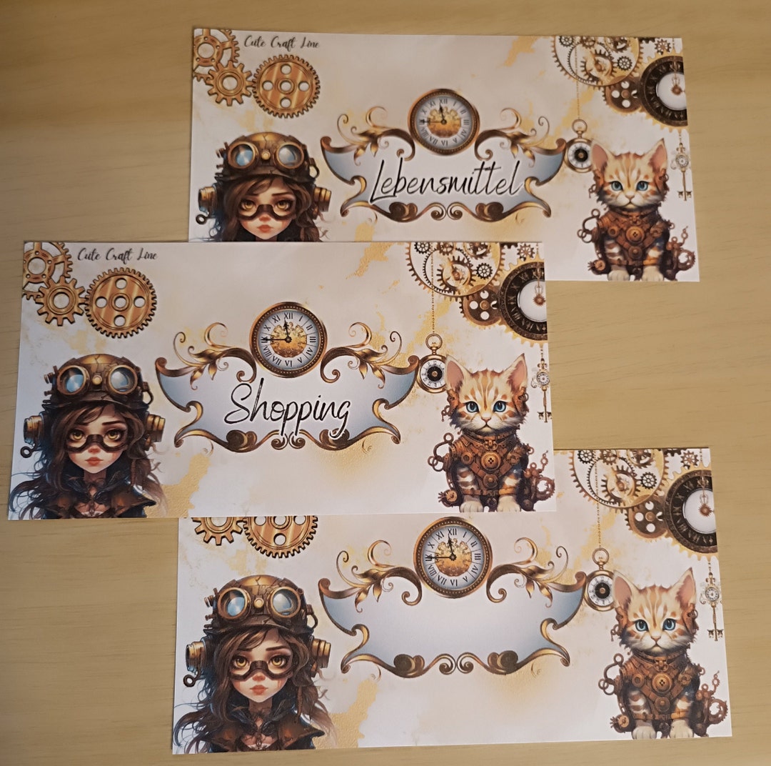 Steampunk Dashboard/cover Sheets // Tracker is on the Back // Laminated ...