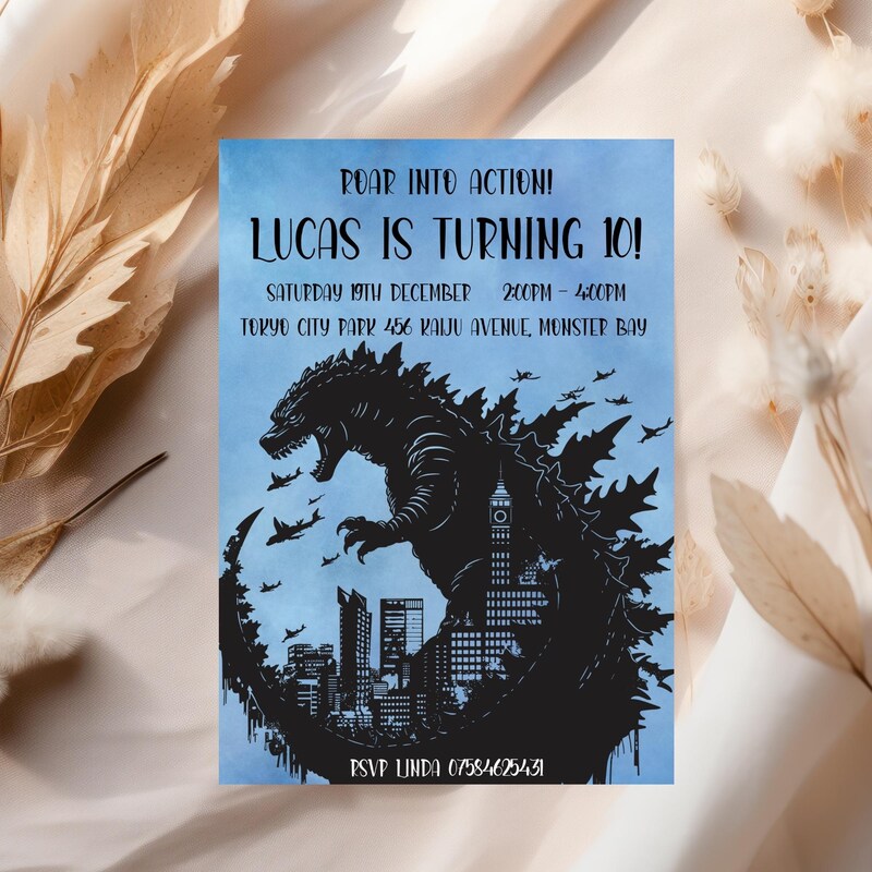 Godzilla Party - Etsy