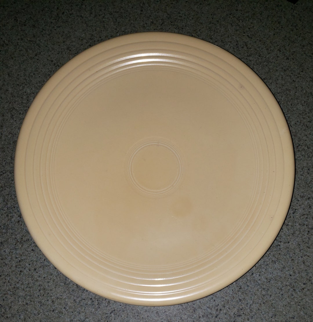 Vintage Fiestaware 13 Ivory Chop Plate Fiesta - Etsy