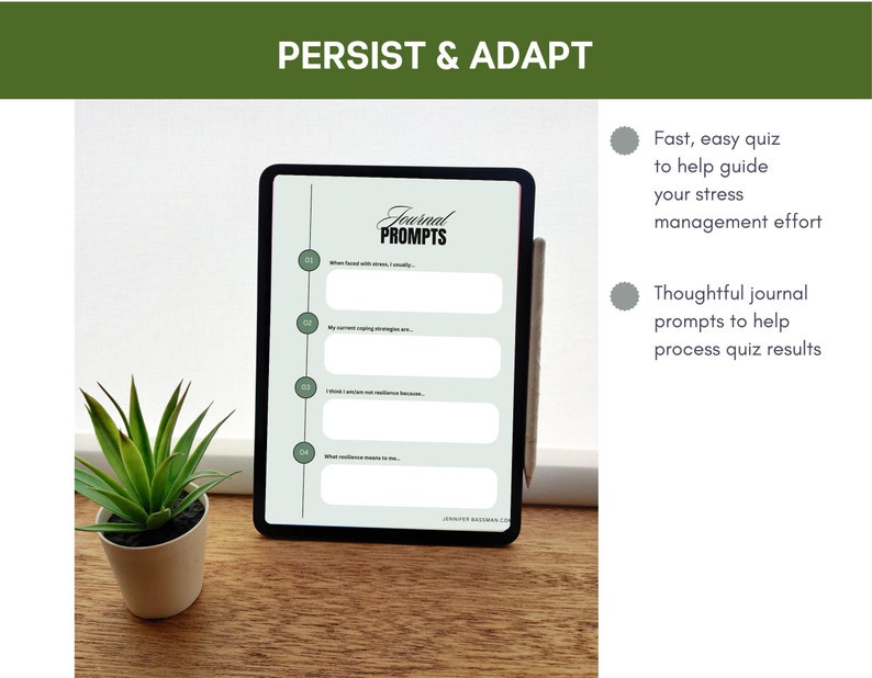 Resilience Quiz and Journal Prompts to Build Mental Strength and Stress ...