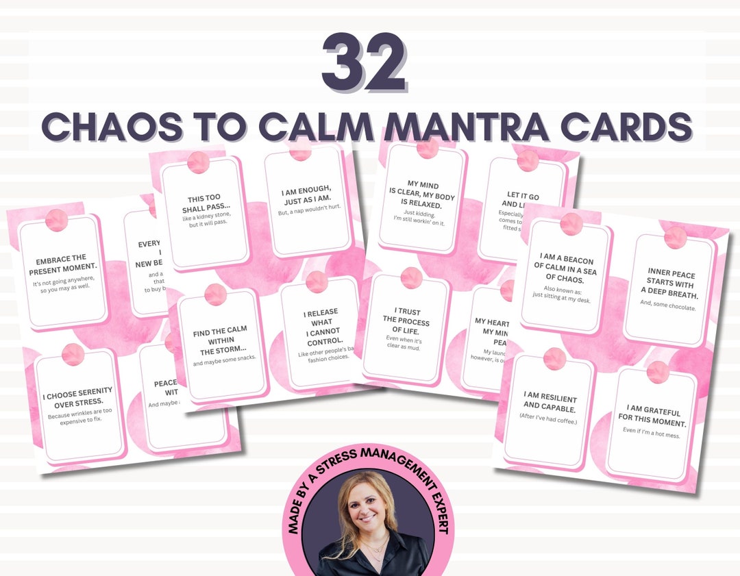 Stress Relief Deck: Affirmation Cards for Coping, Anxiety Management ...