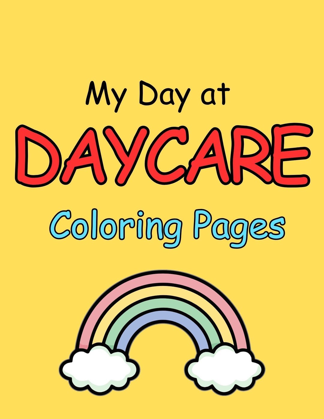My Day at Daycare – Preschool Colouring Pages | Simple Monoline ...