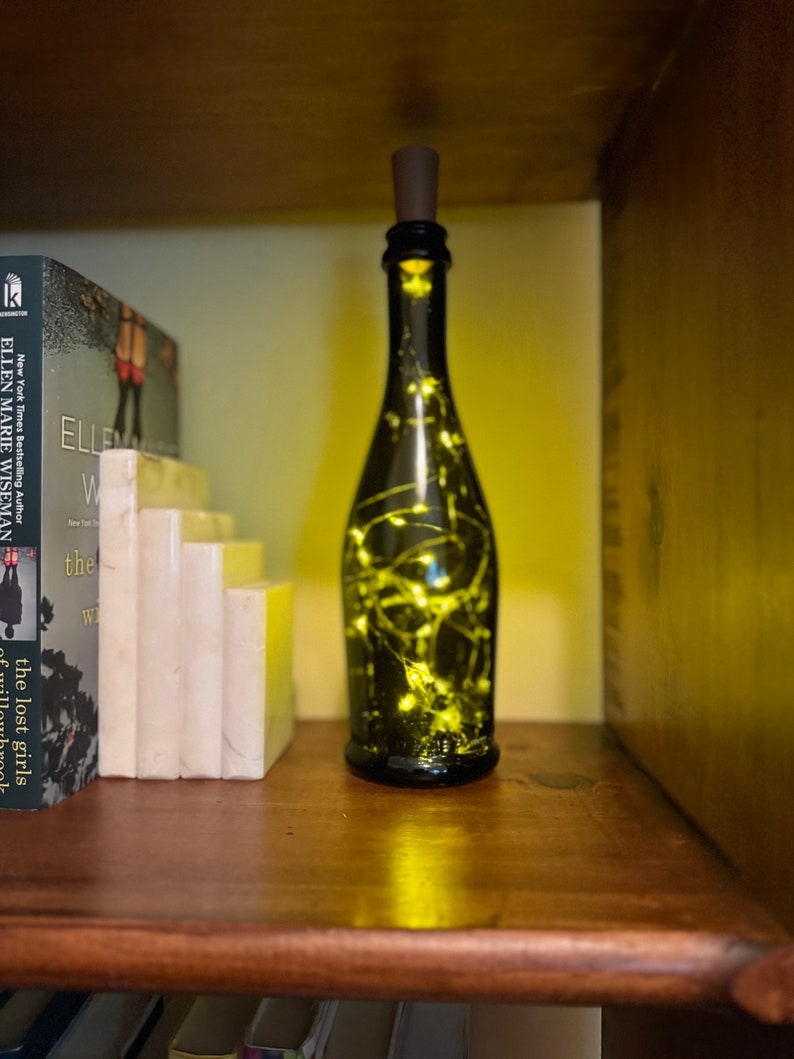 Small Amber Bottle Light - Etsy