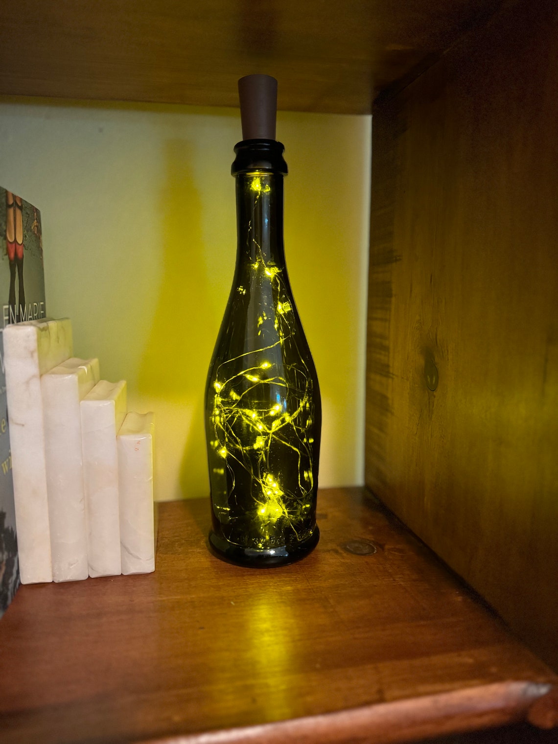 Small Amber Bottle Light - Etsy