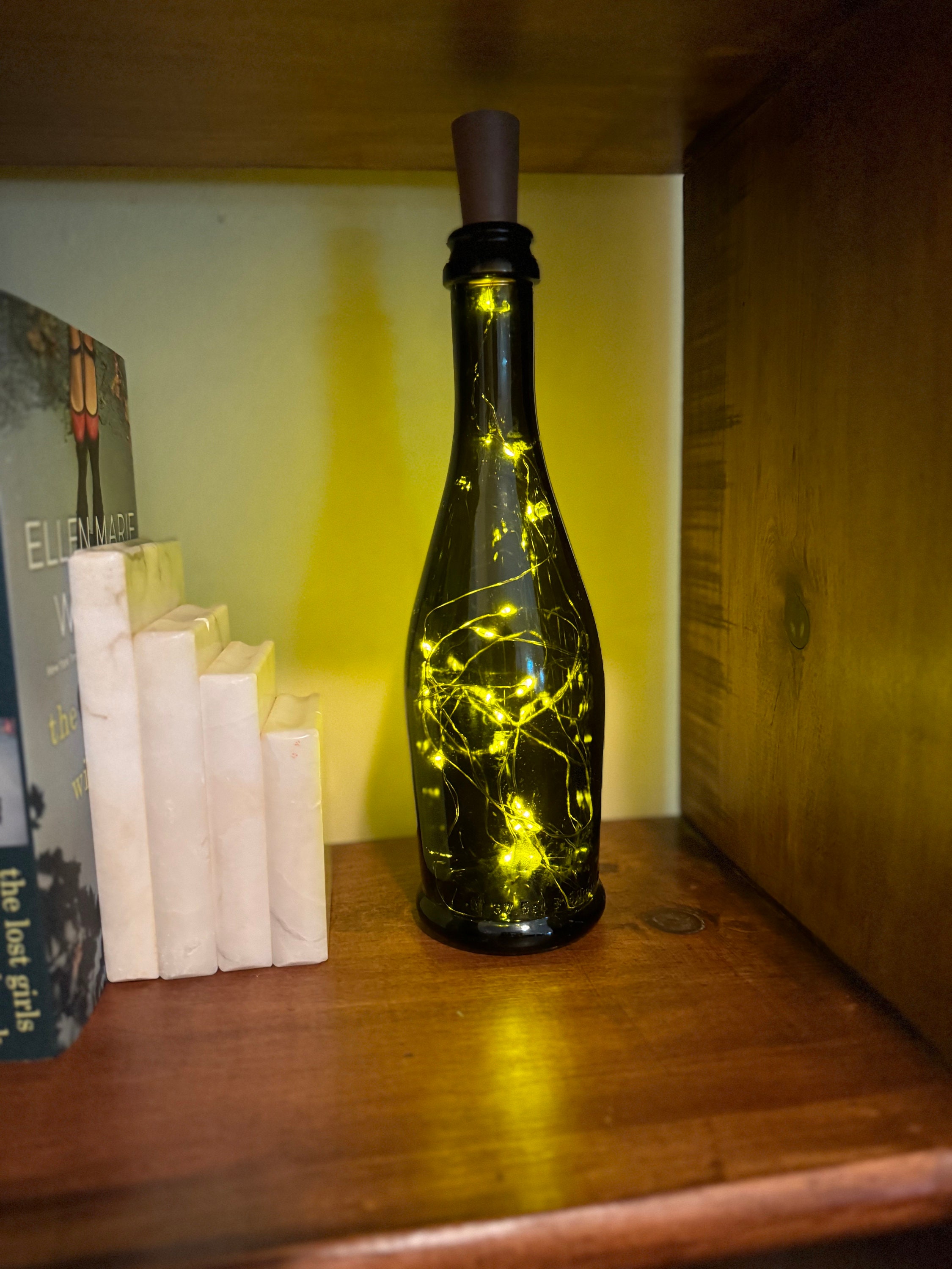 Small Amber Bottle Light - Etsy