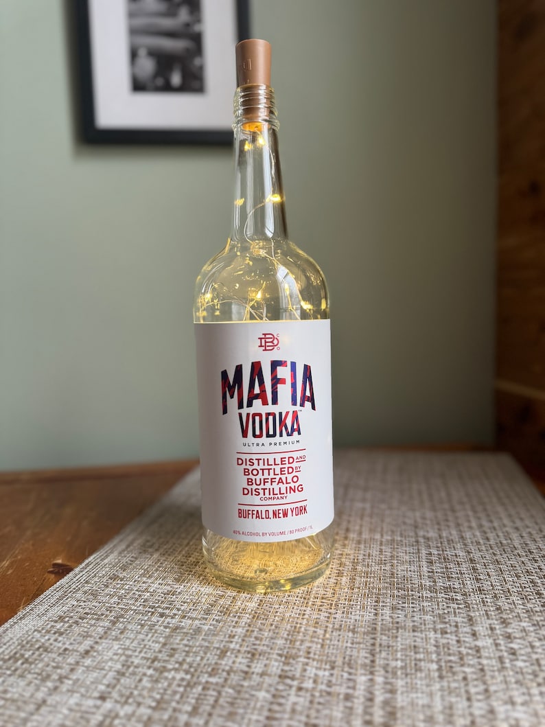 Buffalo Bills Mafia Vodka Bottle Light - Etsy