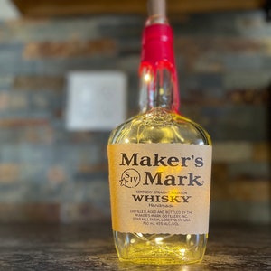 Maker’s Mark Whiskey Bottle Light - Etsy
