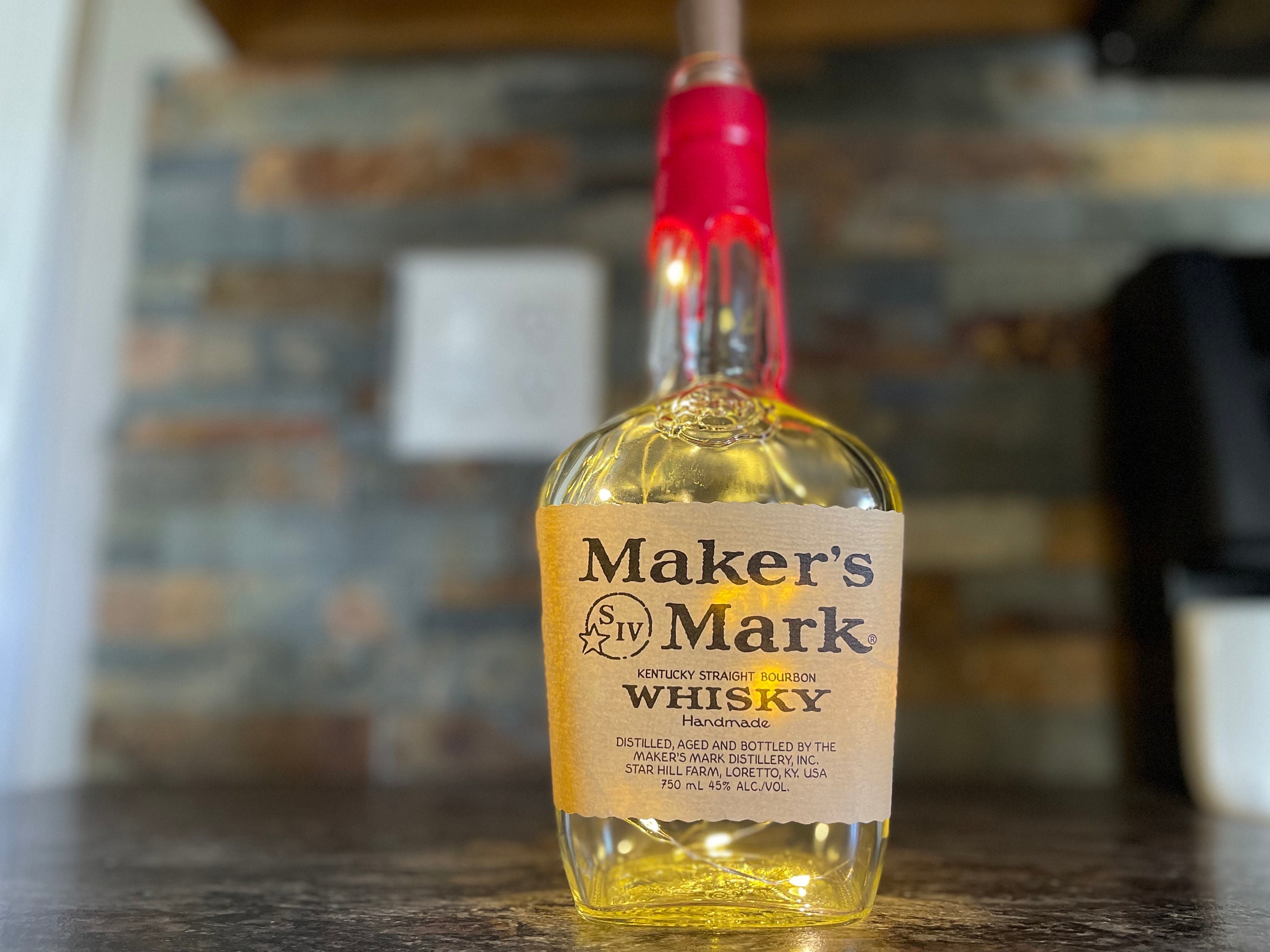 Maker’s Mark Whiskey Bottle Light - Etsy