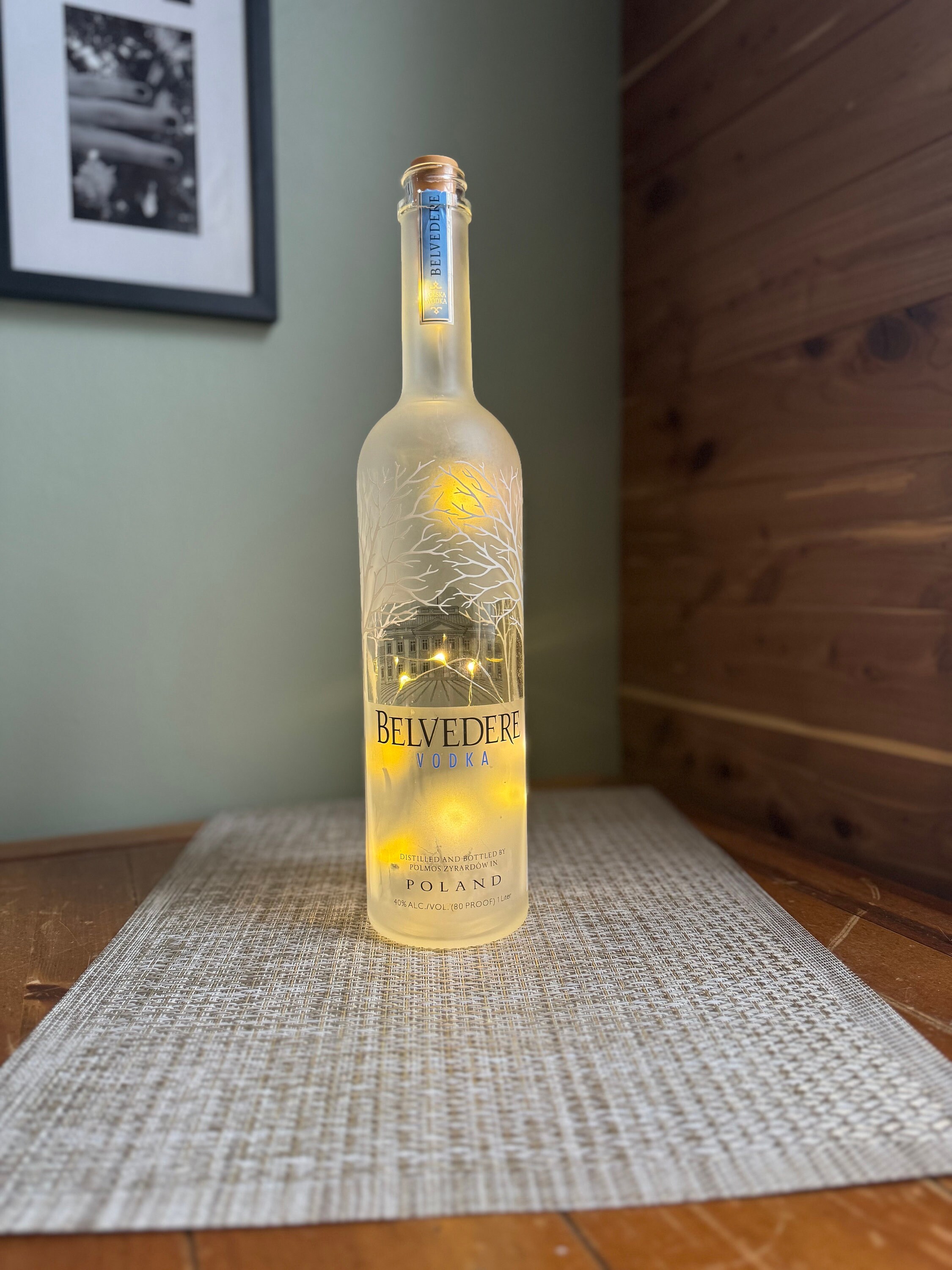 Belvedere Vodka Bottle Light - Etsy