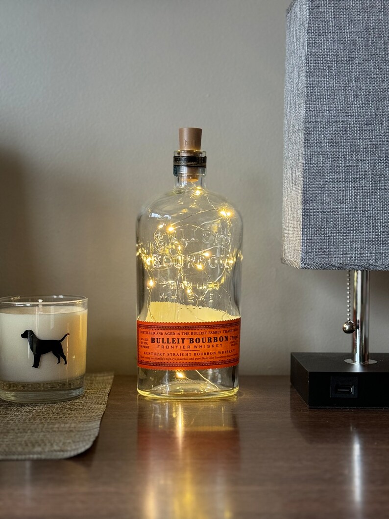 Bulleit Bourbon Bottle Light - Etsy